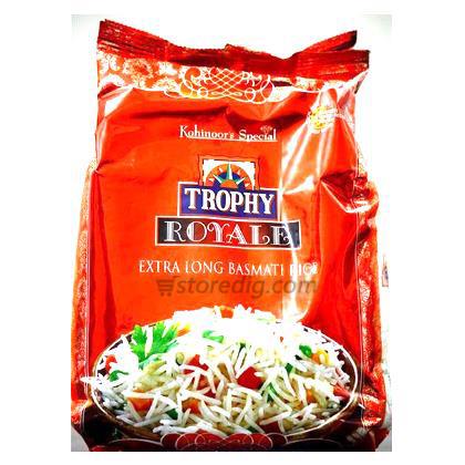 Trophy Royal Basmati Rice-Kohinoor-1 Kg at Rs.209.00 from J Mart India ...