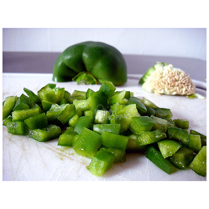 Green Capsicum-chopped--250 gm at Rs.20.00 from Shagun Fresh Mundhwa ...