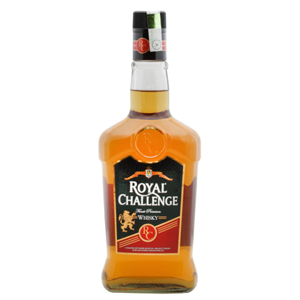 Royal Challenge Blended Premium Whiskey 90ml Bottle-Royal Challenge-90 ...